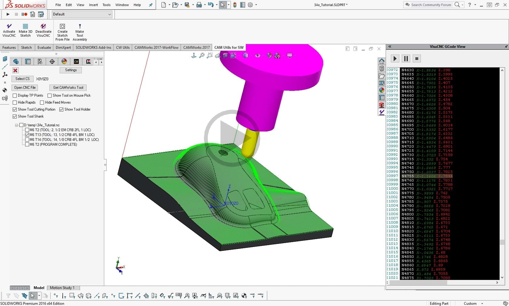 VisuCNC for SOLIDWORKS - CAD CAM Methods, LLC